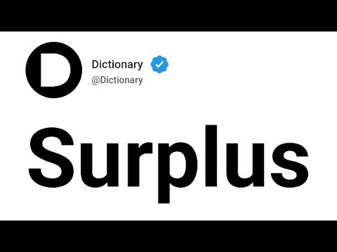 Surplus Meaning In English