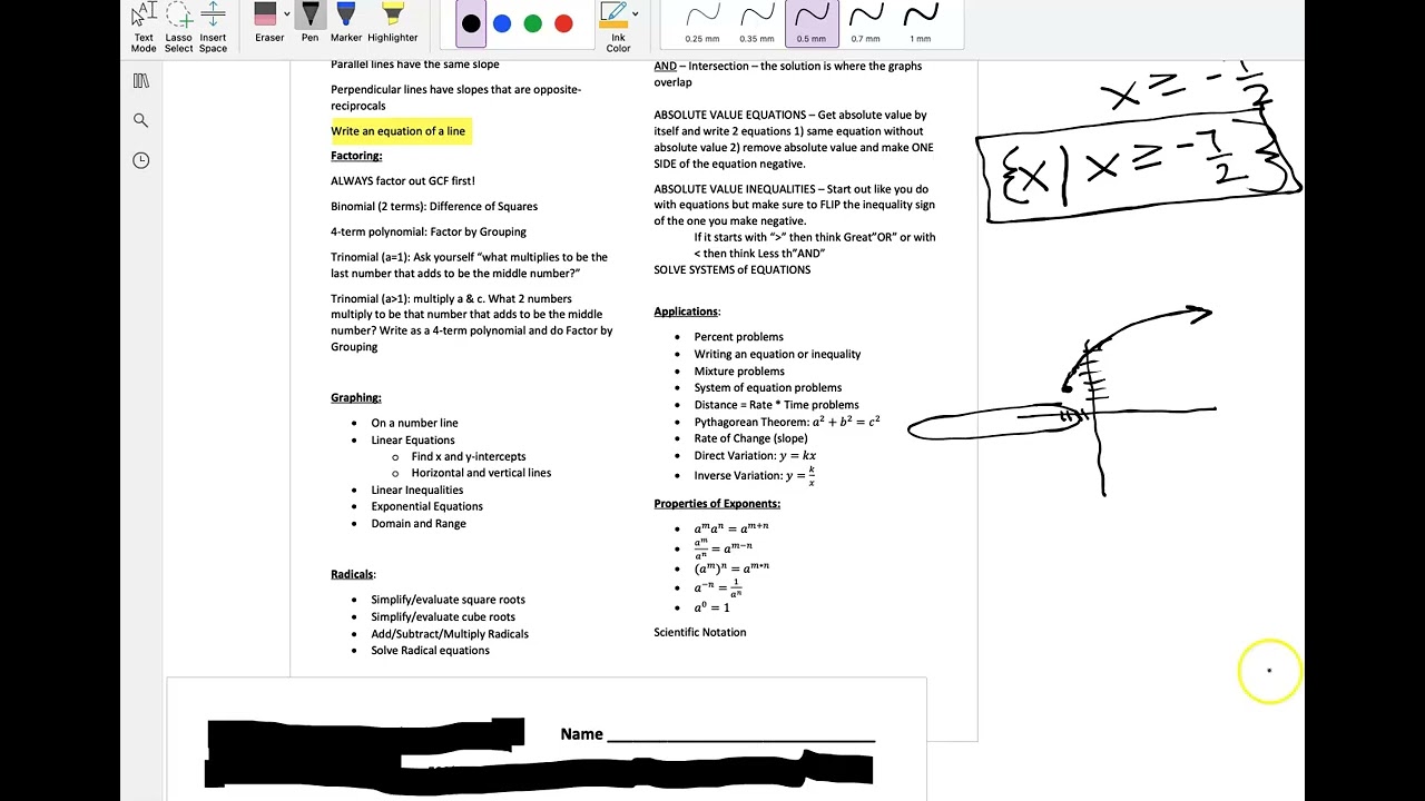 Math 0990 Final Exam Review