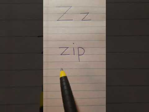Write words that contain z.