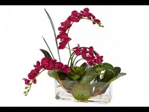 Faux Orchid Arrangements