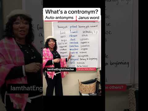 Whatโs a contronym - a Janus word thatโs the opposite of itself