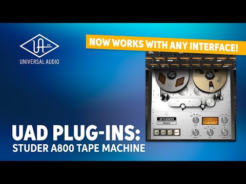 New video Universal Audio UAD Studer A800 Multichannel Tape Recorder ...