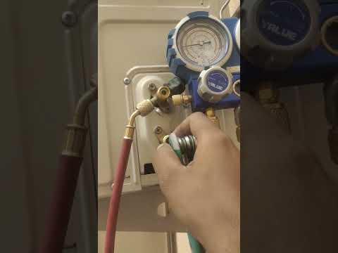 Gas store in outdoor unit of split ac #acrepair #acrepairingcourse #acrepairing