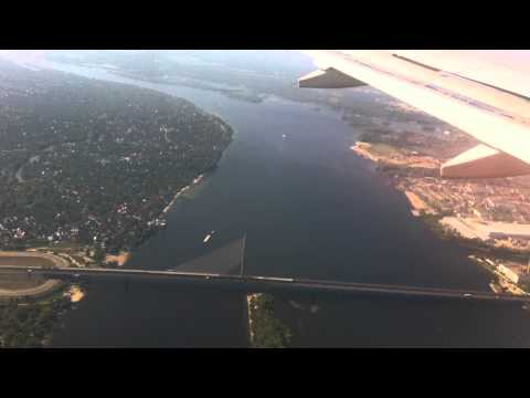 Landing at Kiev airport (Kiev, Ukraine)
