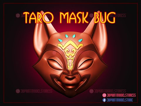 Taro Mask Bug STL Files for 3D Printing for Cosplay, Halloween Costume, Toy - Kena Bridge of Spirits