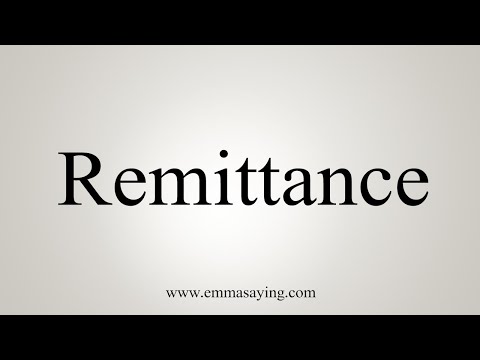 How To Say Remittance