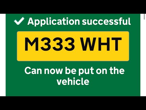 How To Assign A Private Number Plate Online (DVLA)