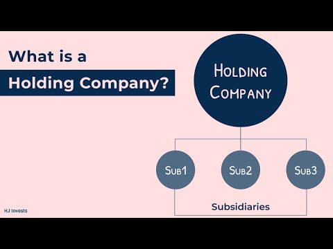 What is a Holding Company? | Benefits of Holding Subsidiary Structure | Stock Market Investing