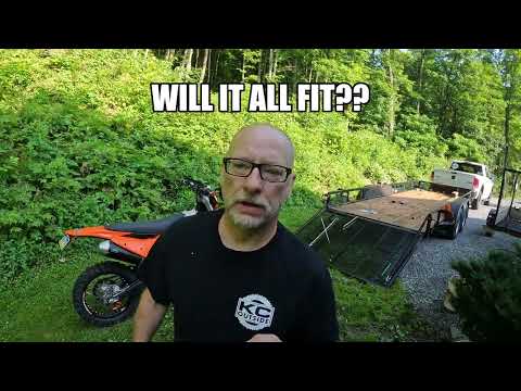 How to load DRZ 4s, 350exc-f, grizzly & Maverick trail on 1 trailer!