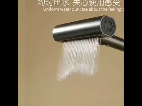 Kitchen Sink Faucet with Pull Down Sprayer, Brass, 4 Function Spray Head, 360 Degree Rotation