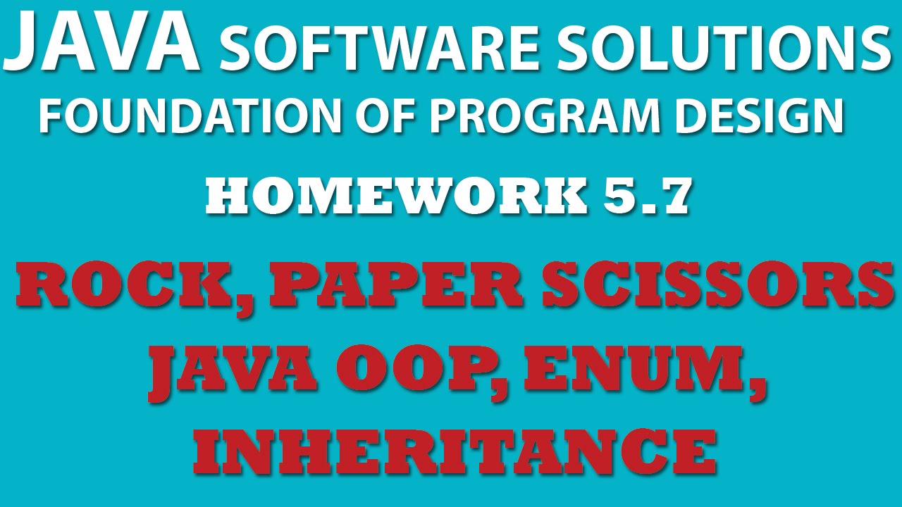 Java 5-7: Rock Paper Scissors (Enum, Inheritance, Java OOP)