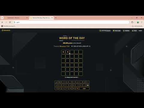 5 letter Word | Word of the Day | Play the Crypto Word Game Today #binance #words #games #today