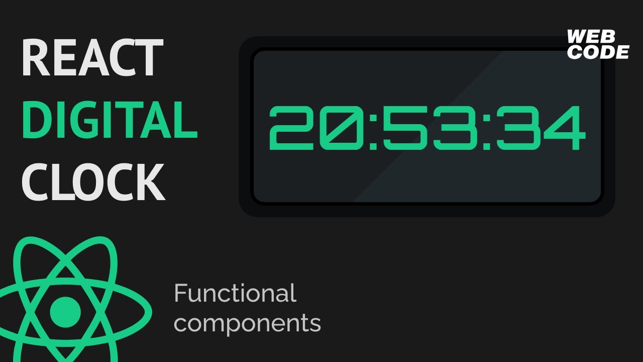 Build a digital clock with React (Beginner React Project)