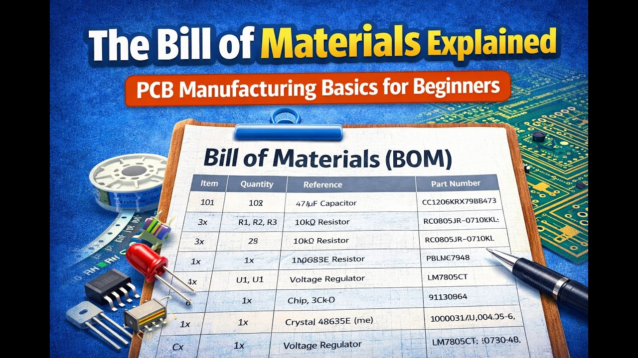 The Bill of Materials (BOM) Explained | PCB Manufacturing Basics for Beginners