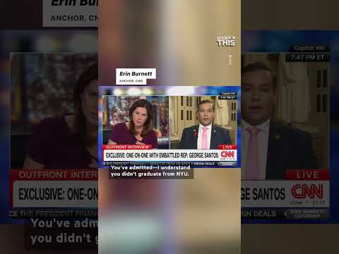 CNN Forced George Santos to Watch Supercut of His Lies