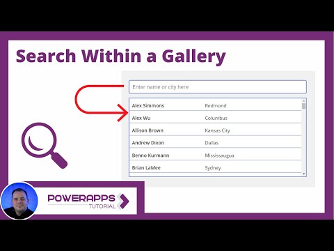 Power Apps: Search Gallery