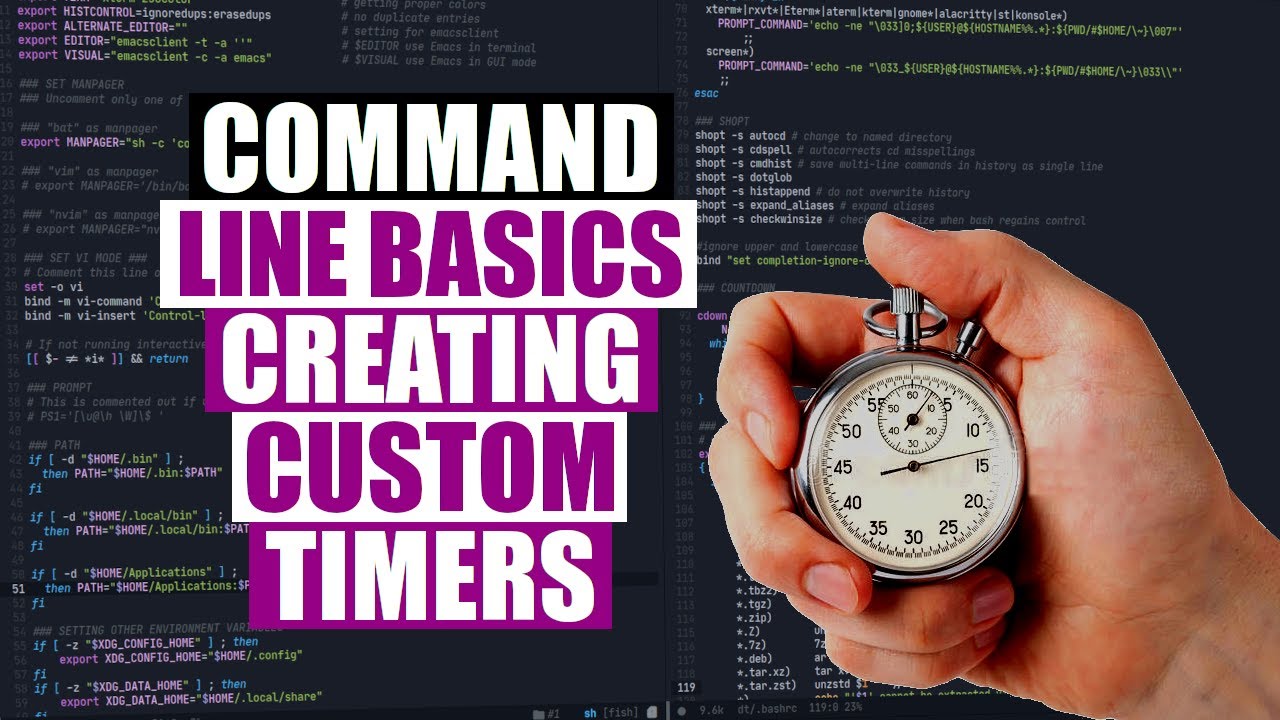 Creating Countdowns, Timers and Stopwatches In Linux
