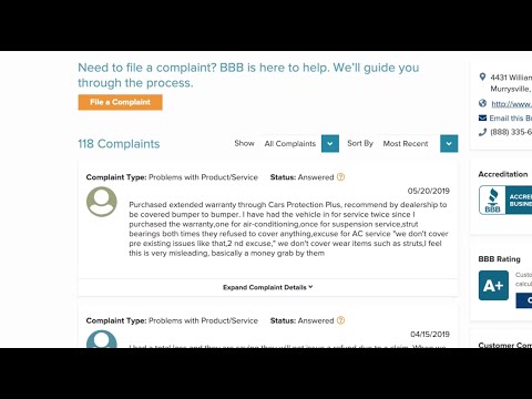 CARS Protection Plus Reviews ~ BBB Complaints