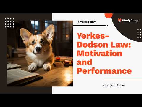 Yerkes-Dodson Law: Motivation and Performance - Research Paper Example