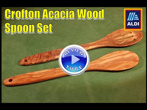 ALDI FIND! Acacia Wood Spoon Set by Crofton