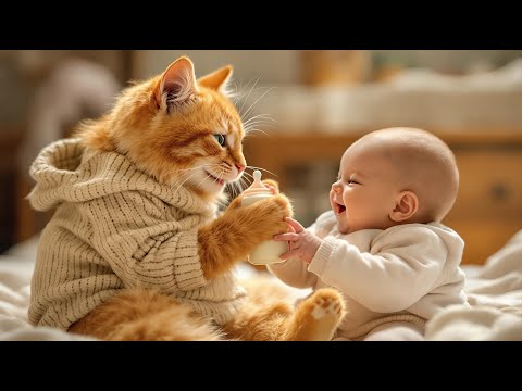 Cats & Babies = Pure Love! This AI Video Will Melt Your Heart ????????❤️