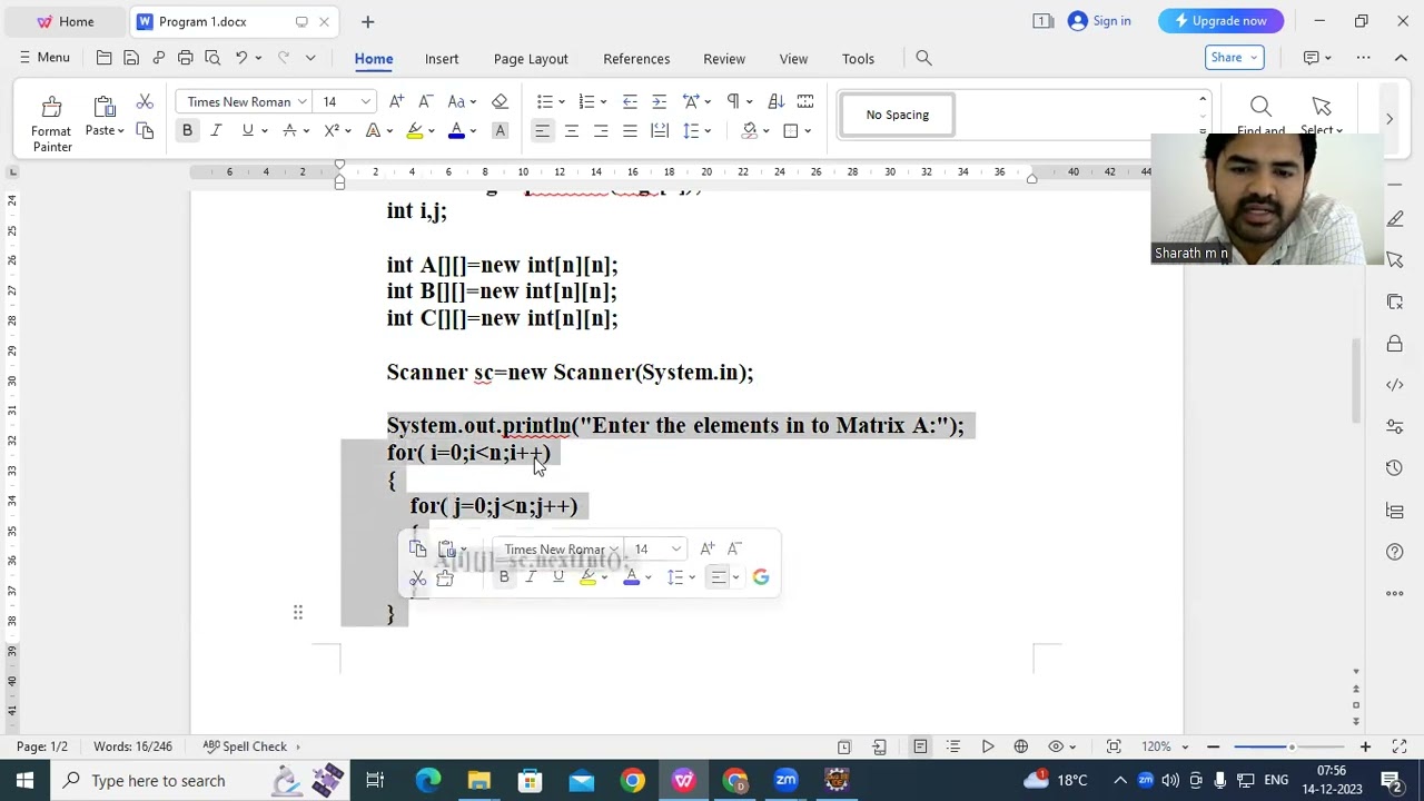 OOP with JAVA(BCS306A)- Lab Program1(VTU 2022 scheme)