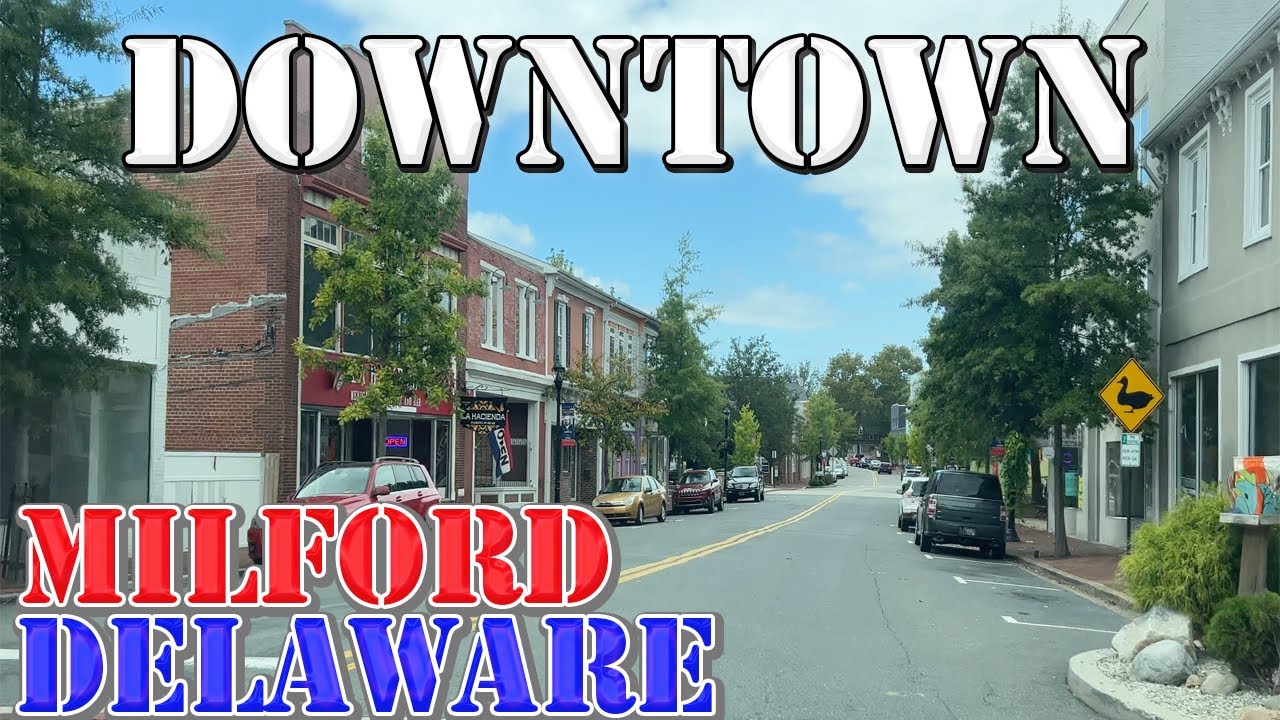 Milford - Delaware - 4K Downtown Drive