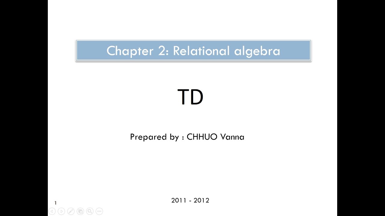 Database TD2 correction partial