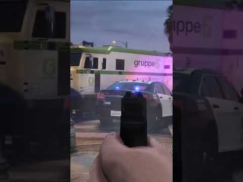 Cop Unloads Full Clip On Robbery Suspects ( #LSPDFR ) GTA 5