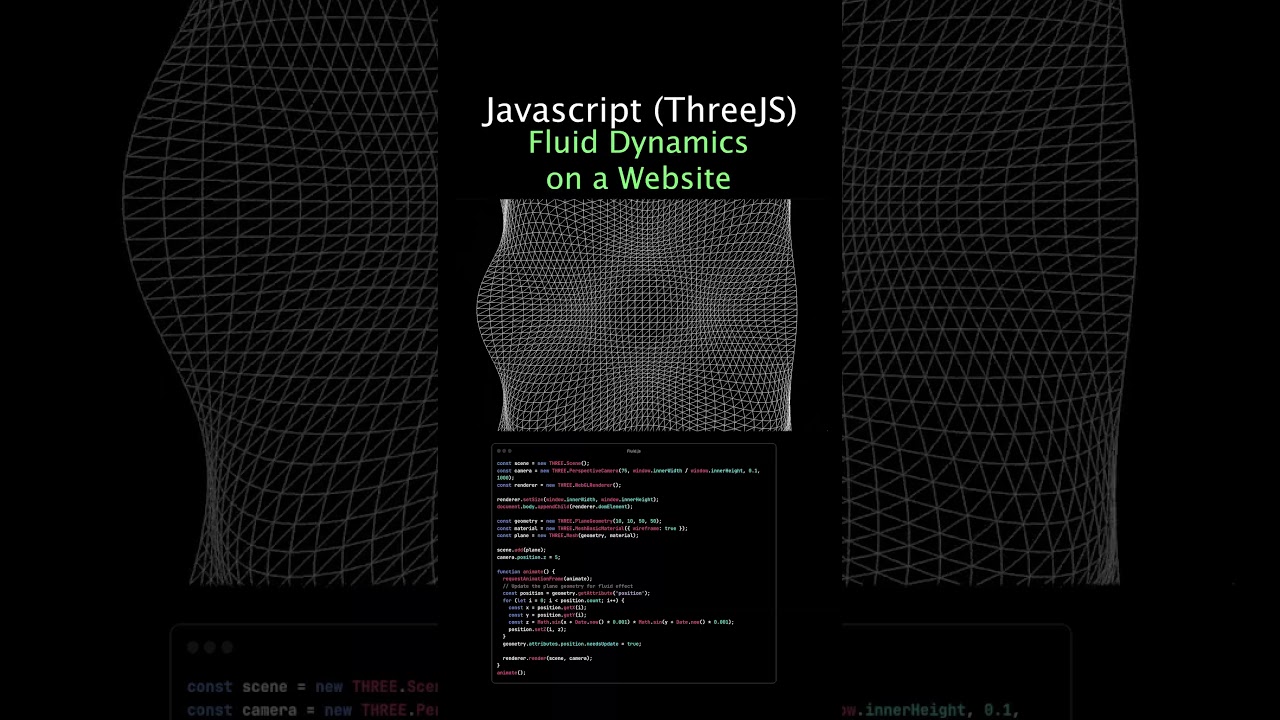 Interactive Fluid Dynamics: Dive into Virtual Water with WebGL