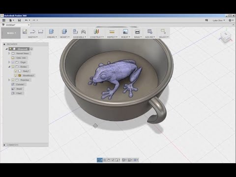 Fusion 360: Frog in a Teacup – Drafting, Modeling and 3D Printing with ...