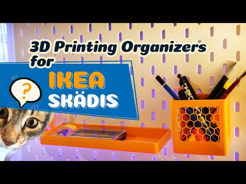The Ultimate IKEA Skadis Upgrade: 3D Printing Organizers!