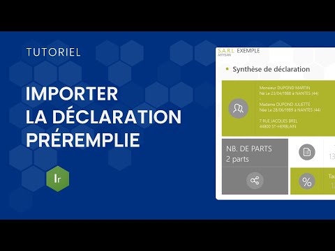 Importer la déclaration préremplie