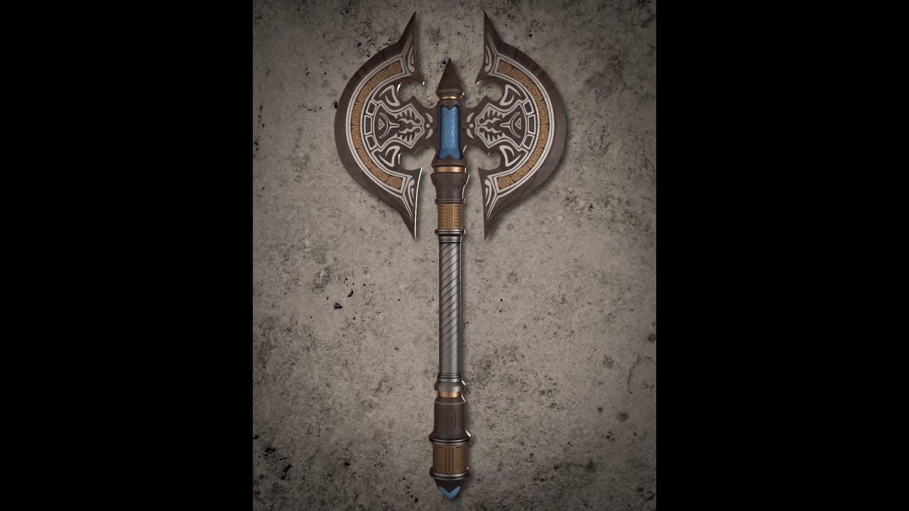 Ornate Axe modelling in Blender 2.9+ (Time-lapse)