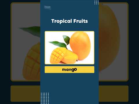 Tropical Fruits English Vocabulary Words for Newbies #englishforbeginners #learnenglish
