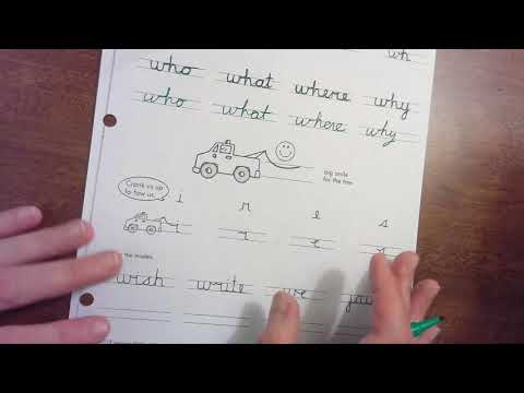 Tricky Connections after letter w page 55