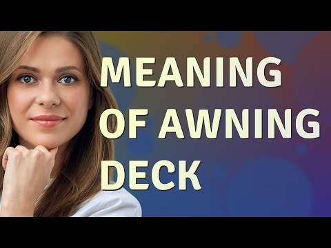 Awning deck | meaning of Awning deck