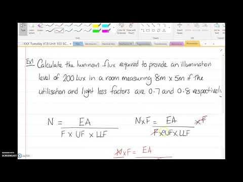 Lumen Method Lighting Calculation Example