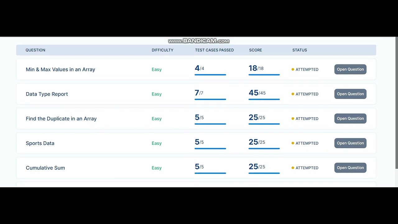 JS Coding Test -1 Answers | JavaScript | Nxtwave Intensive 2.0| No Audio | No Explanation