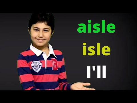 #Shorts / Aisle, Isle, I’ll / Confusing Words / Homophones / English Pronunciation