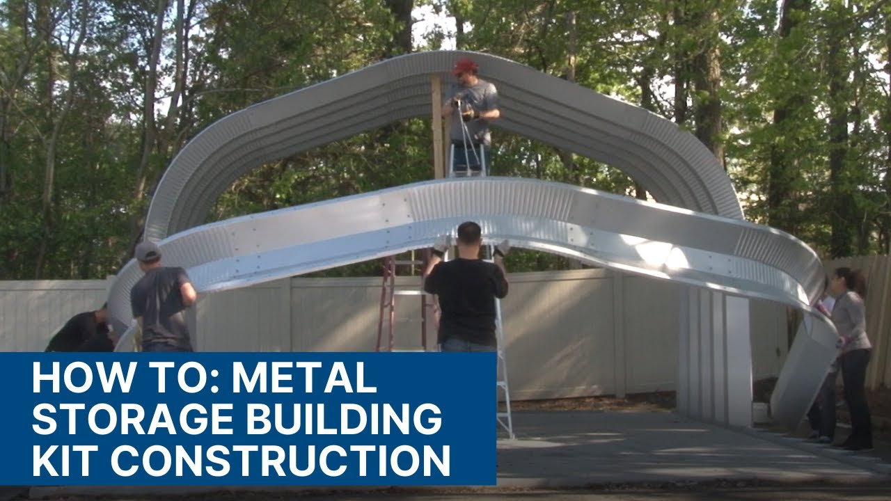 How to: Metal Storage Building Kit Construction
