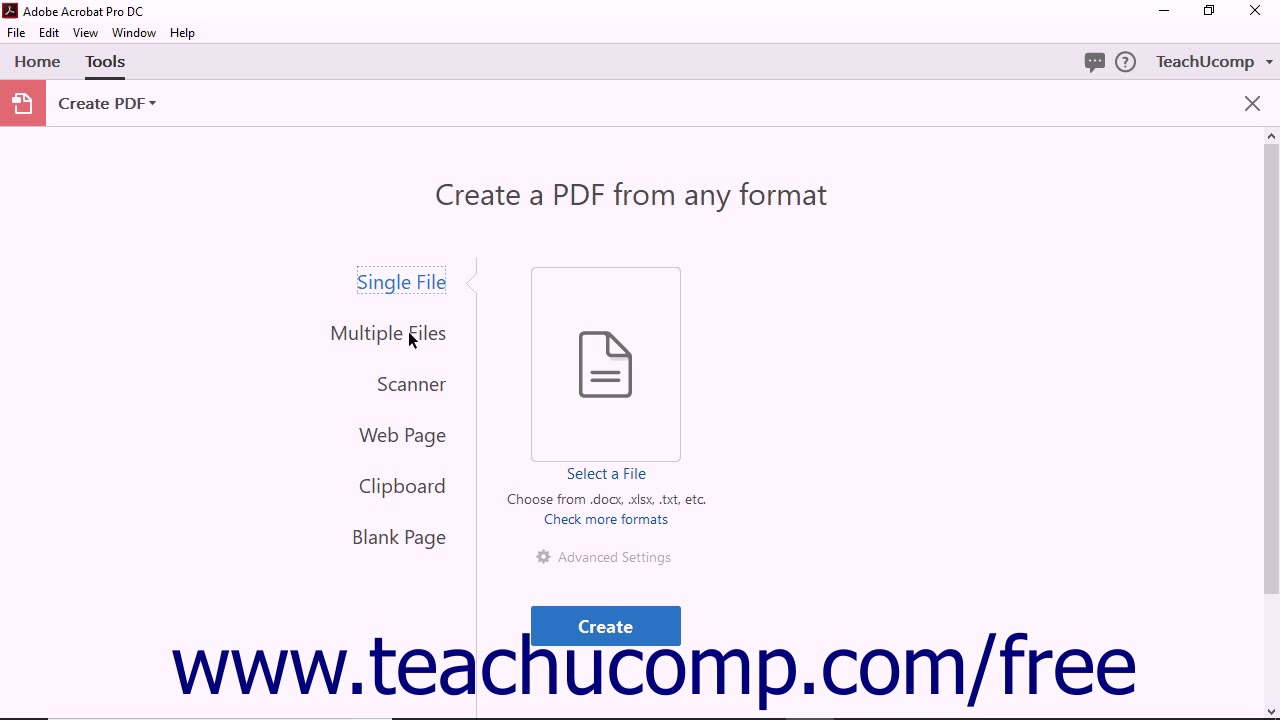 Acrobat Pro DC Tutorial Creating New PDFs - Adobe Acrobat Pro DC Training Tutorial Course