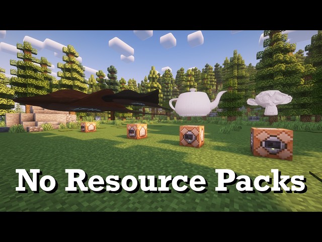 Static 3D Meshes Minecraft Map