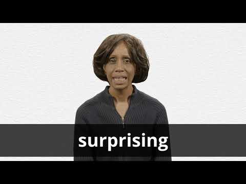 SURPRISING definition and meaning | Collins English Dictionary