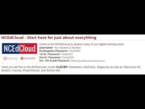 Logging In to the NCEdCloud: Mar 19, 2020 4:51 PM