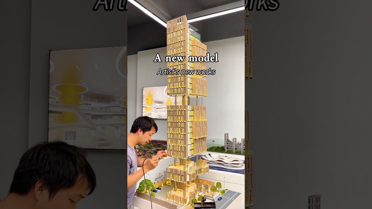 Architectural model of high-end office building in Oman. We are from China#architecturemodel #art