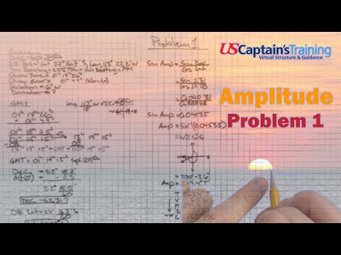 Deviation by Amplitude (Sun) | Problem 1 | Celestial Navigation