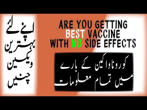 Coronavaccines/COVID Vaccines - PICK BEST ONE - Comparison Explained in URDU/Hindi