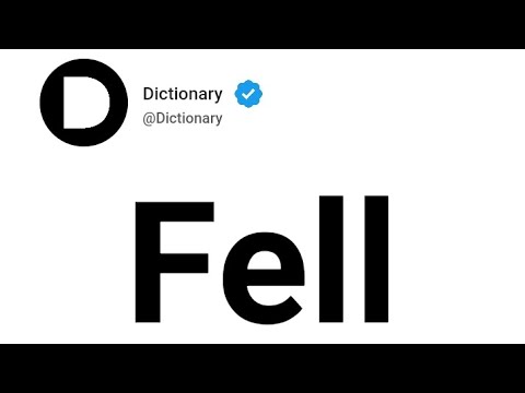Fell Meaning In English