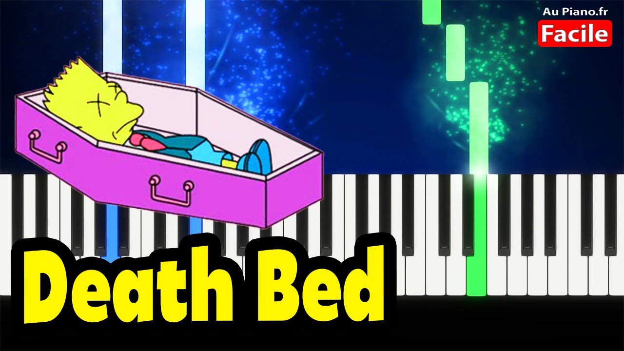 Powfu Death Bed Easy Piano Tutorial 100% SLOW - Au Piano.Fr